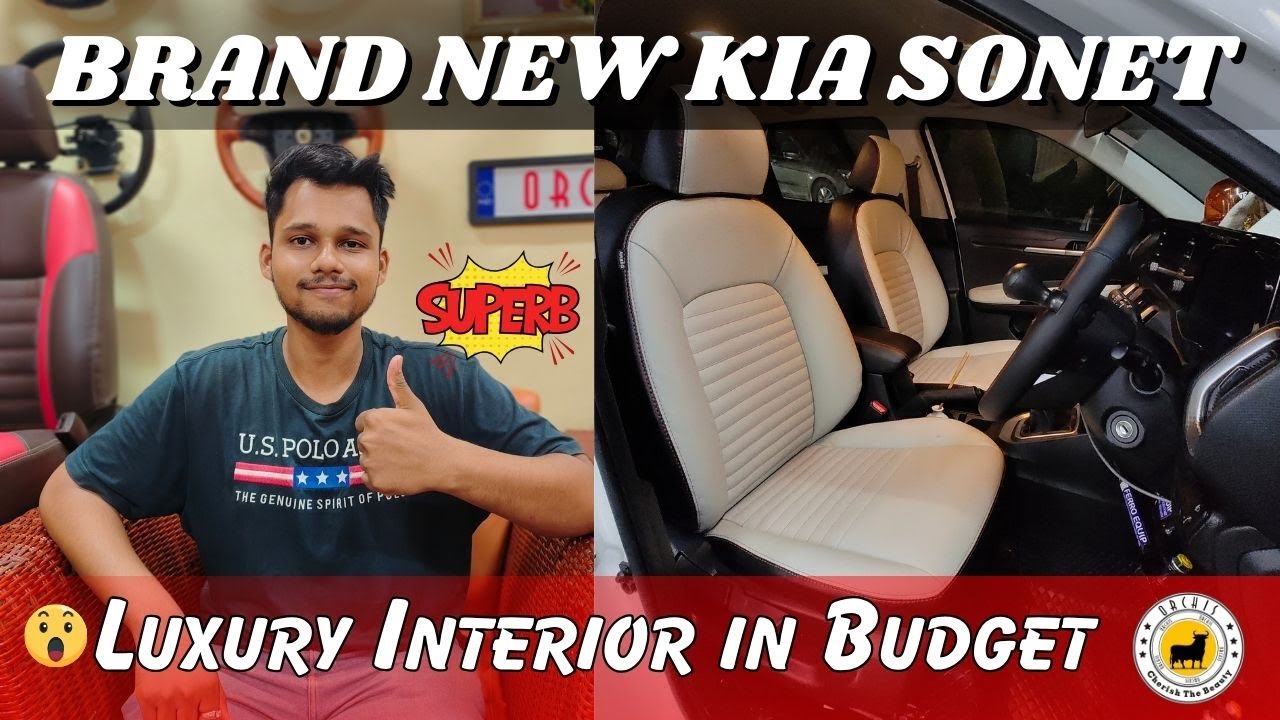 Kia Sonet Interior Modified with Silver & Black Combination | Kia Sonet ...
