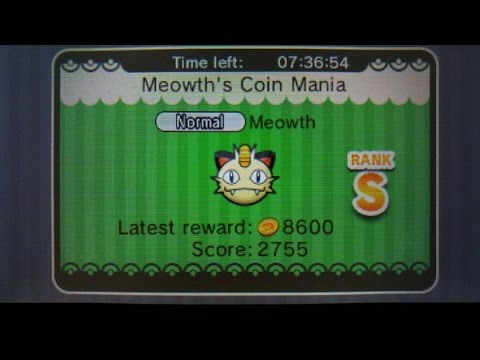 8,600 coins on Sunday Meowth stage (Pokemon Shuffle) - YouTube