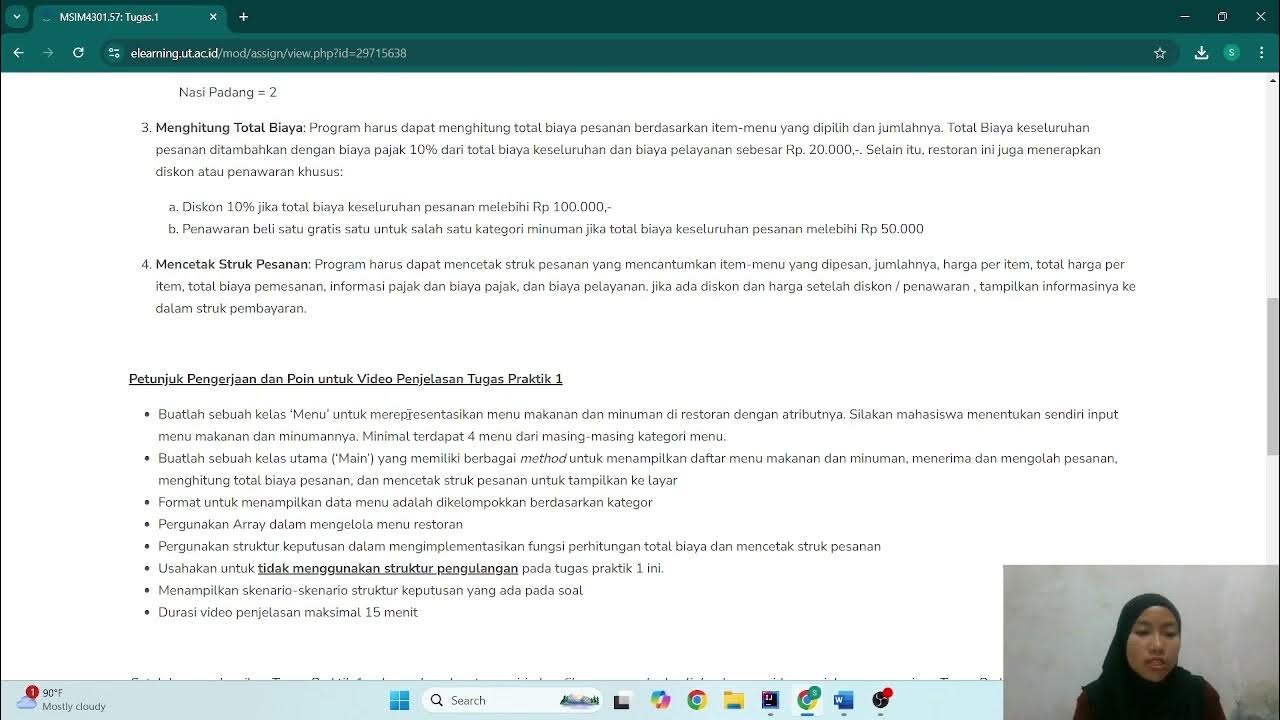 Tugas 1 Pemrograman Berbasis Desktop Youtube