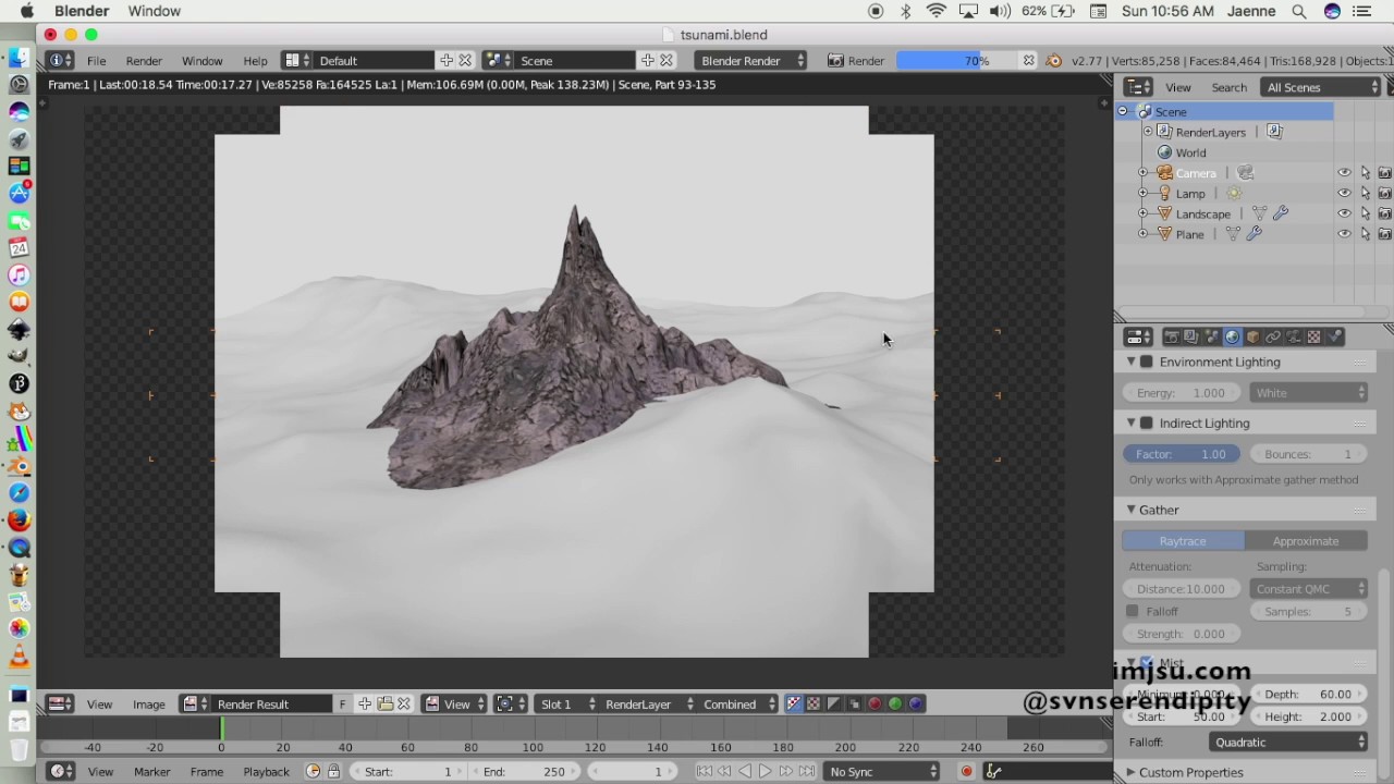 Tsunami Wave in Blender 3d Pt.3 (Extreme Waves & Mist) - YouTube