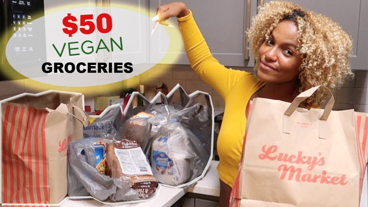 2 Weeks Of Vegan Groceries For $50 | Kamrin White - YouTube