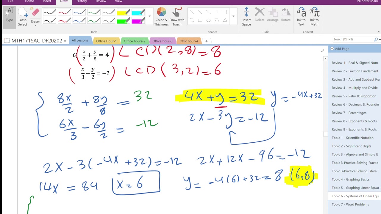 Topic 6 Systems of Linear Equations - 3 - YouTube