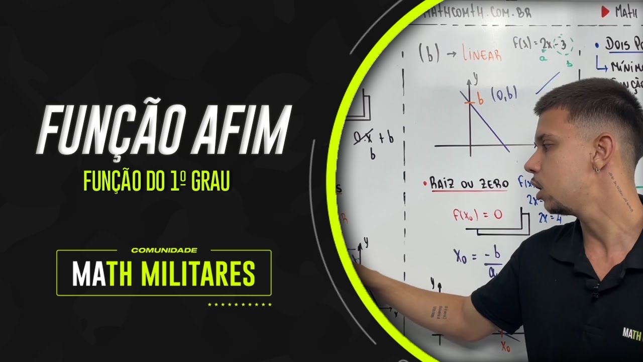 🔰 APRENDA FUNÇÃO AFIM PARA SEMPRE! - MATH MILITARES - YouTube