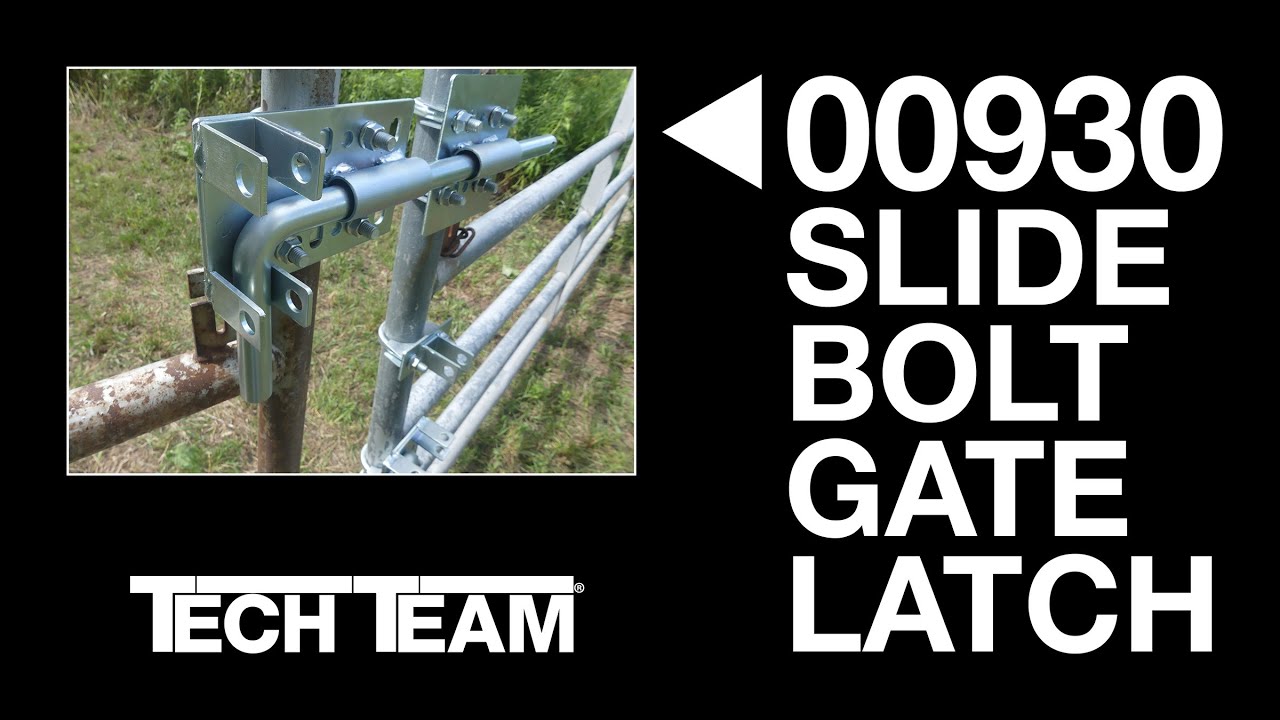 How to Install an Animal-Proof Farm Gate Slide Bolt Latch ­– Tech Team ...