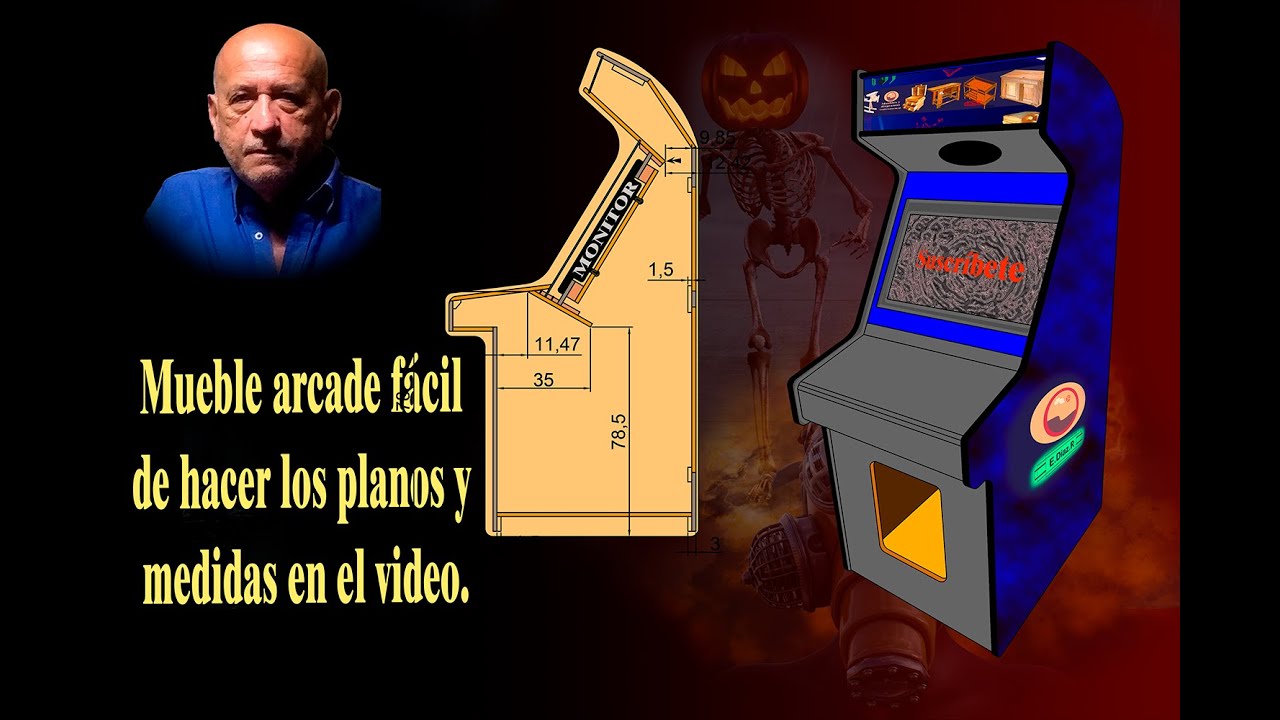 Mueble arcade. Puedes construirlo, los planos en el video. - YouTube