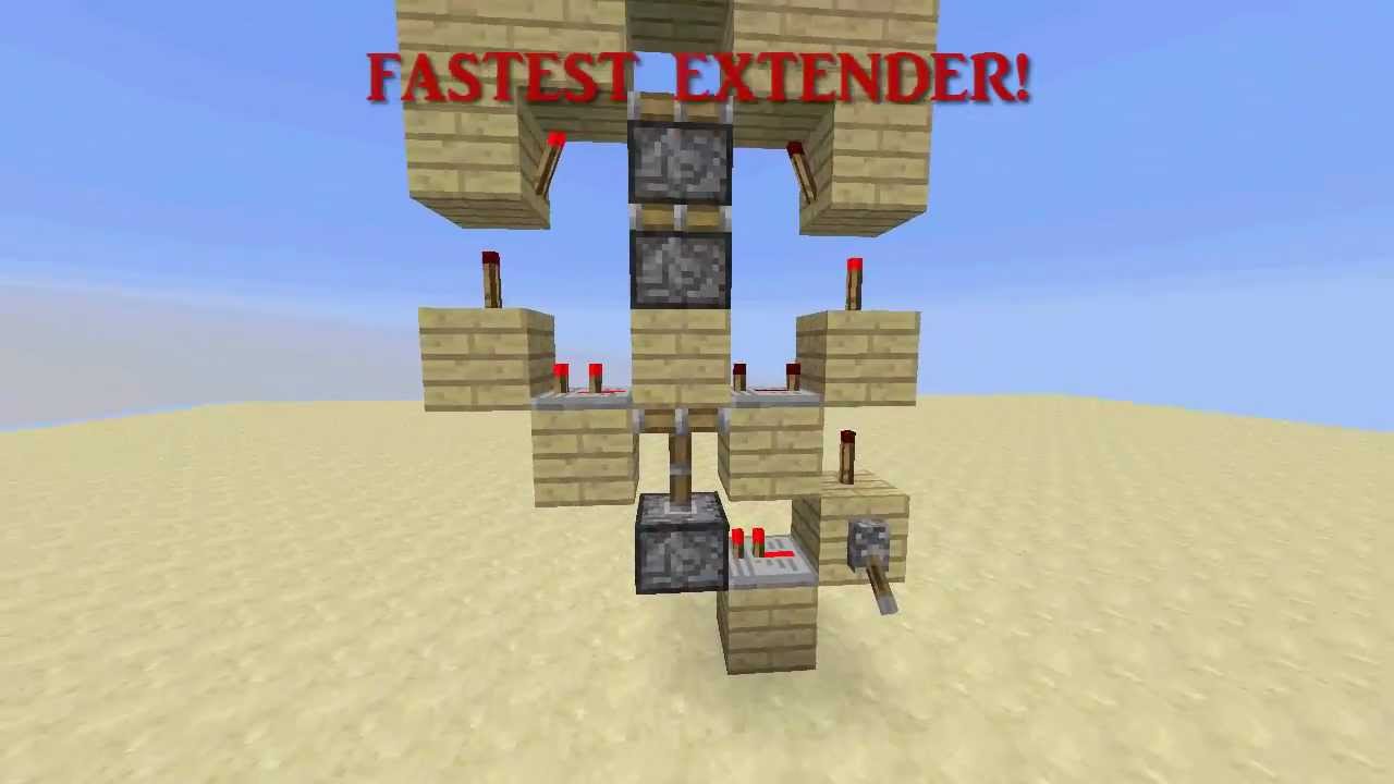 REDSTONE IN ONE WIDE #6 :Compact Vertical Double Piston Extender - YouTube
