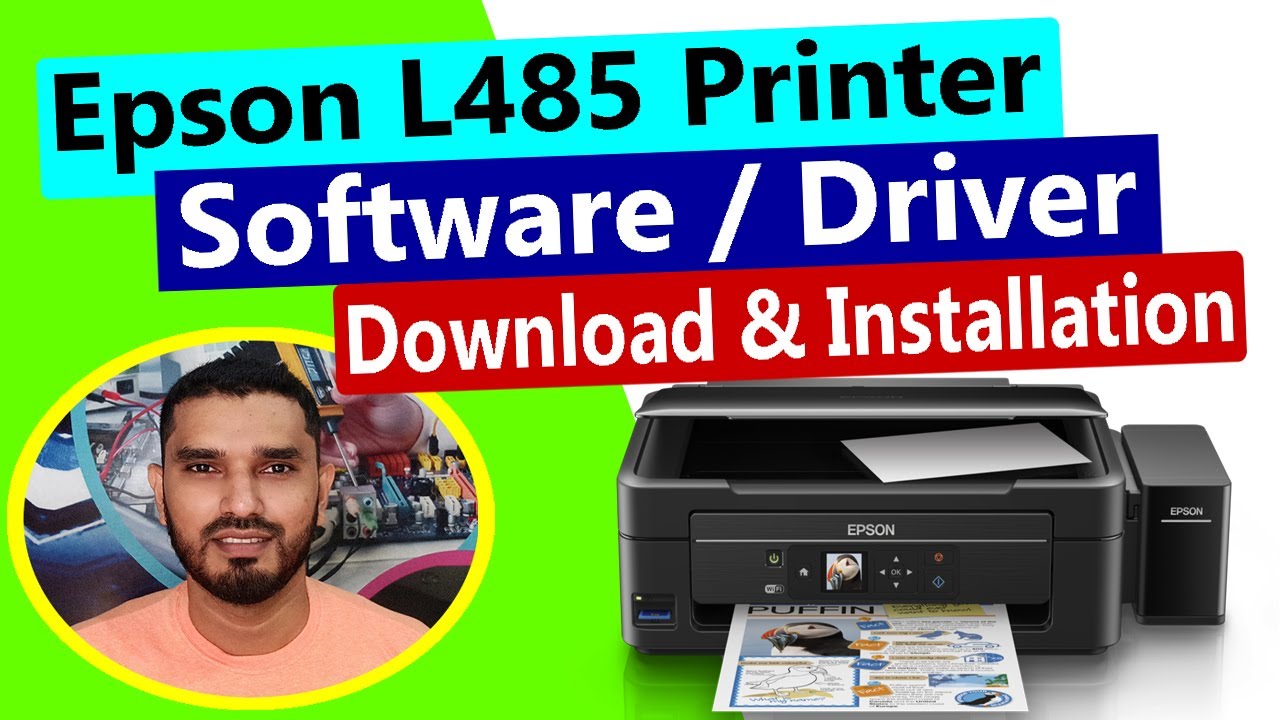 Epson L485 Printer Driver Download & Installation In Windows 10 ll ...
