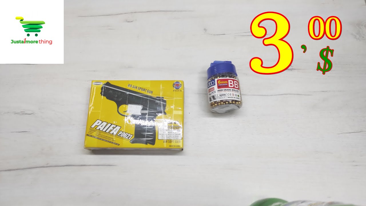 Cheap !!! Small BB gun ,, Paifa P.0621,,(3 USD) Unboxing & Test - YouTube