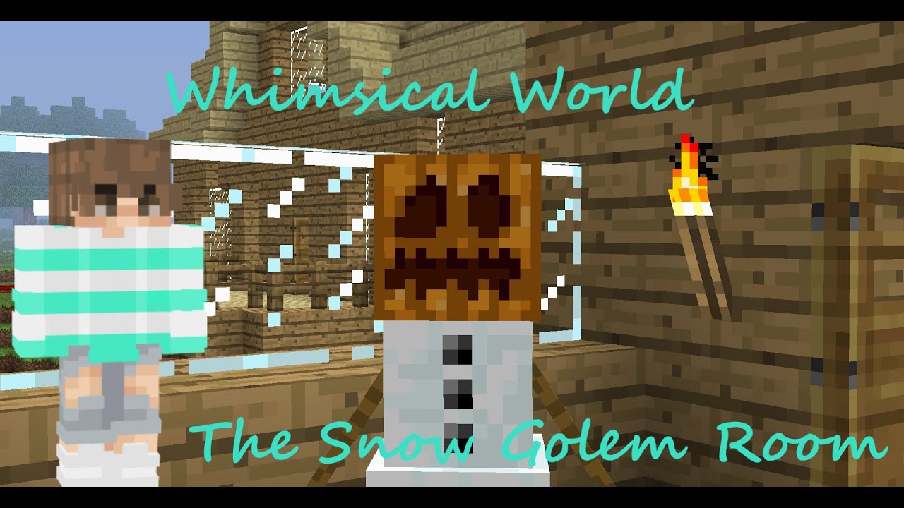 The Snow Golem Room - Minecraft Lets Play - Episode 5 - YouTube