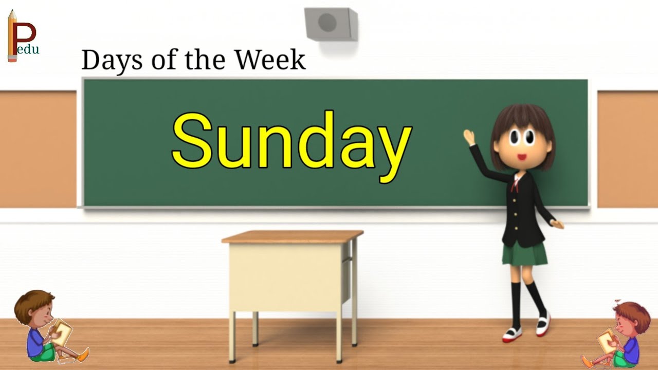 Days of the Week with Spellings || Sunday Monday ki spelling || Learn ...