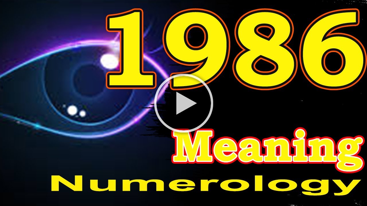 🔴 Angel Number Meanings 1986 Seeing 1986 Numerology Box - YouTube