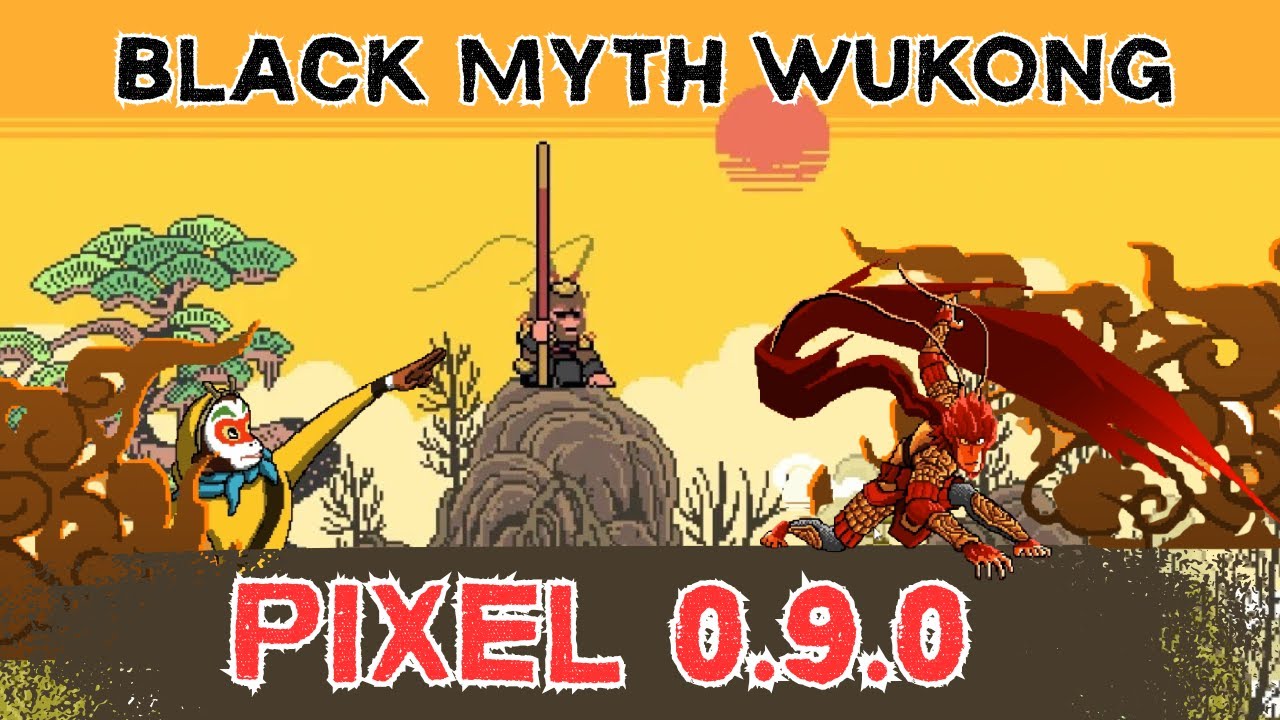 Black Myth Wukong Pixel 0.9 - Great battle with the Great Sage #game ...