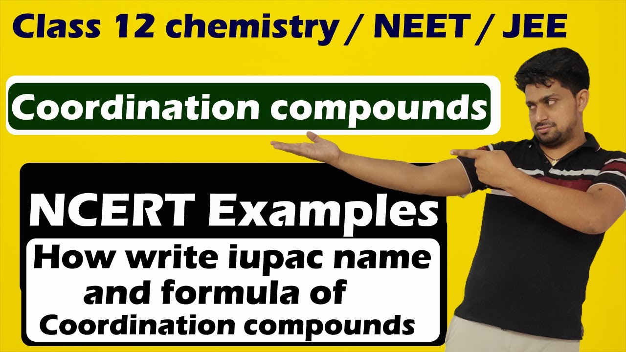 ncert examples of coordination compounds class 12 chemistry | how write ...