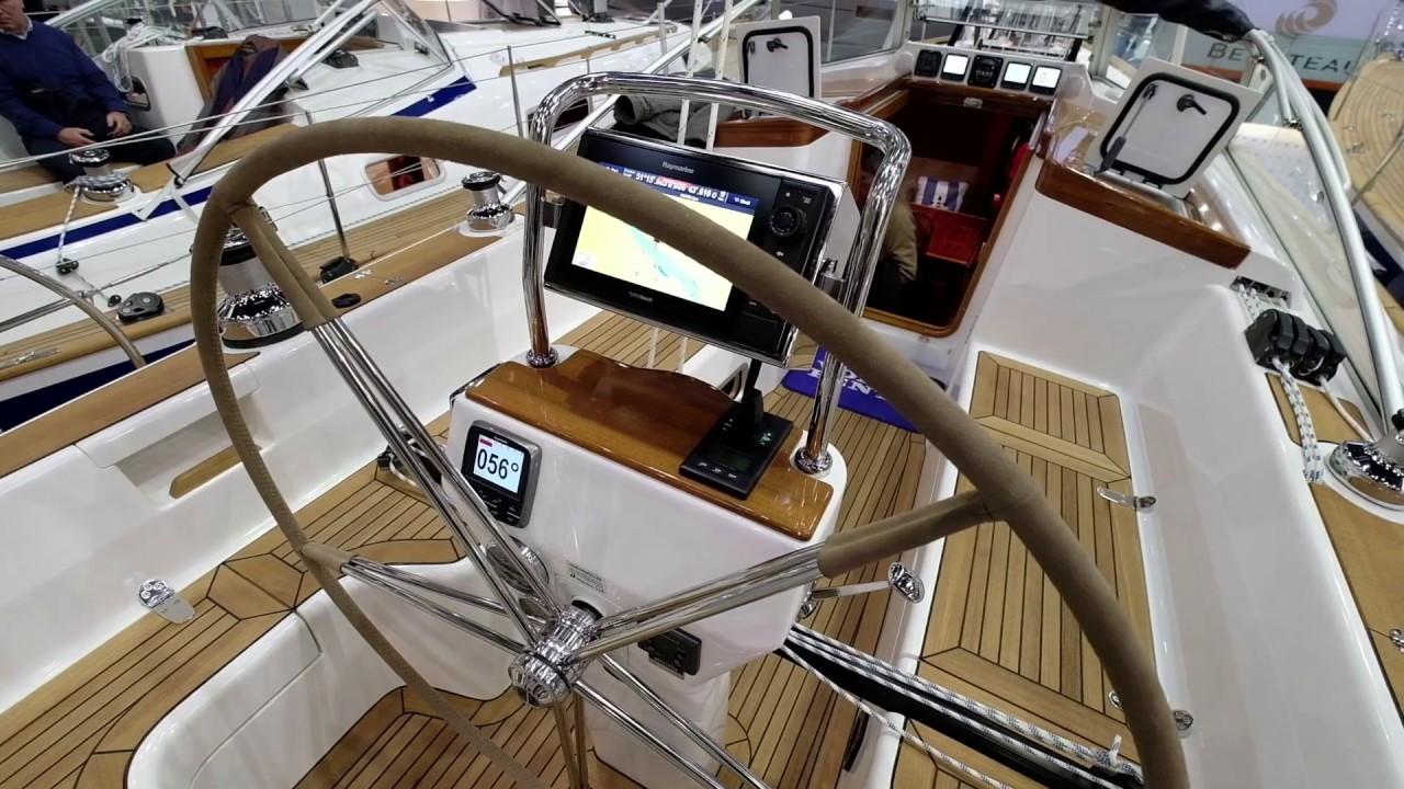 2017 Hallberg-Rassy 372 sailing yacht deck, cockpit and inside walk ...