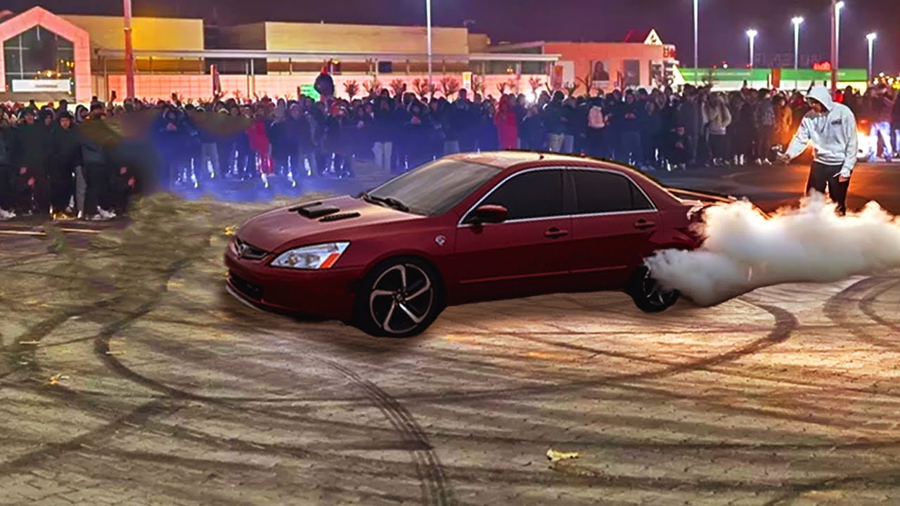 Took my Hellcat swapped Honda Accord to a Car Meet - YouTube