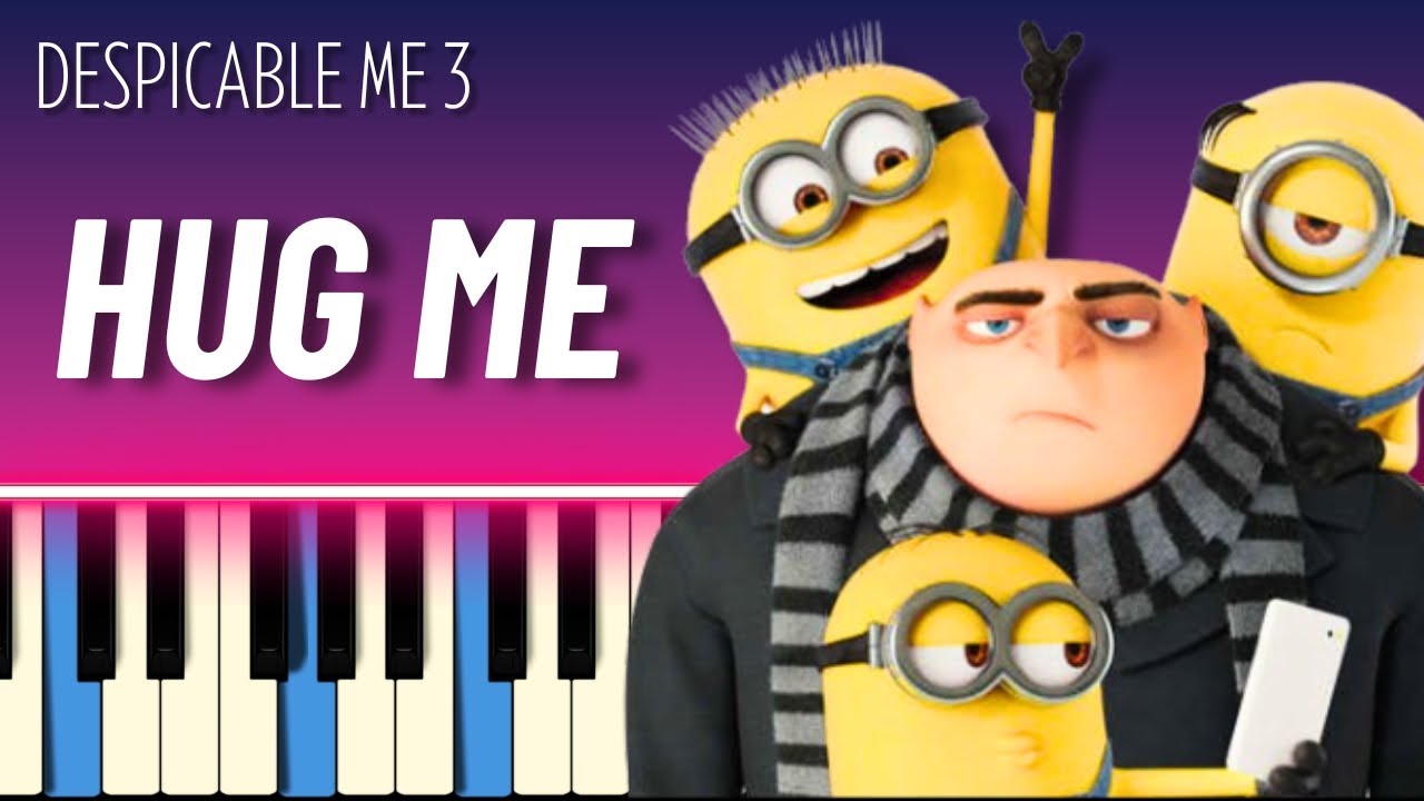 Hug Me (EASY PIANO TUTORIAL) - DESPICABLE ME 3 - YouTube