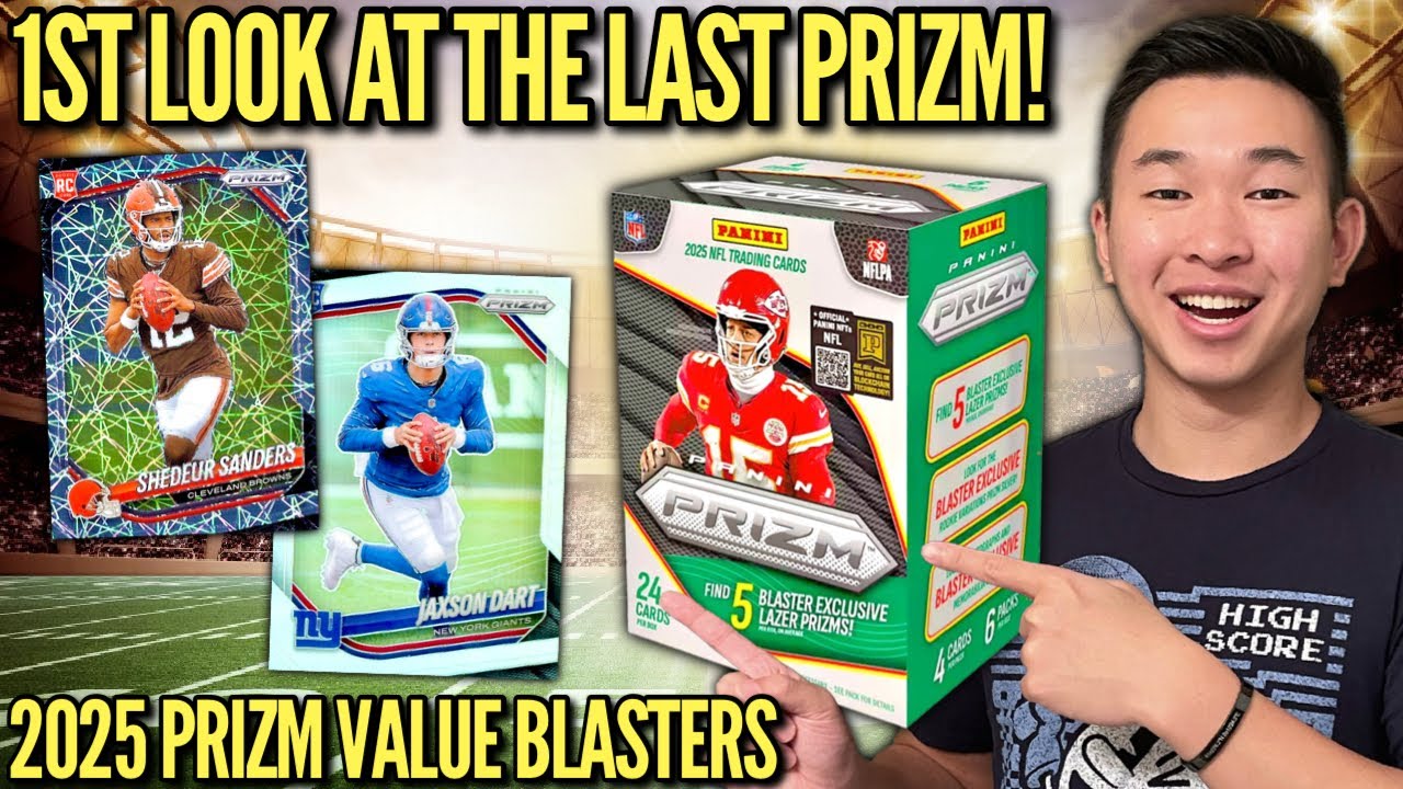EARLY 1ST LOOK AT THE LAST PRIZM FOOTBALL! 😱🔥 2025 Panini Prizm 🏈 ...