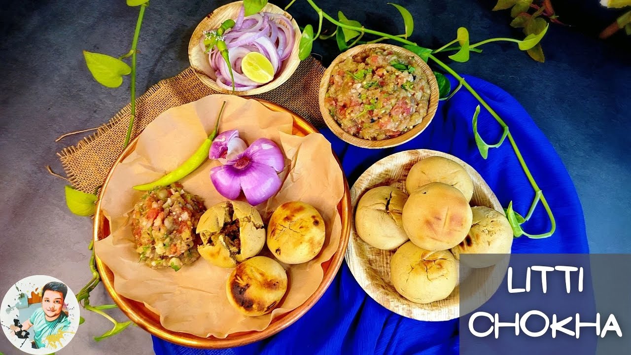 Litti Chokha Recipe | Makuni Litti Recipe | Sattu Filling wali Litti ...
