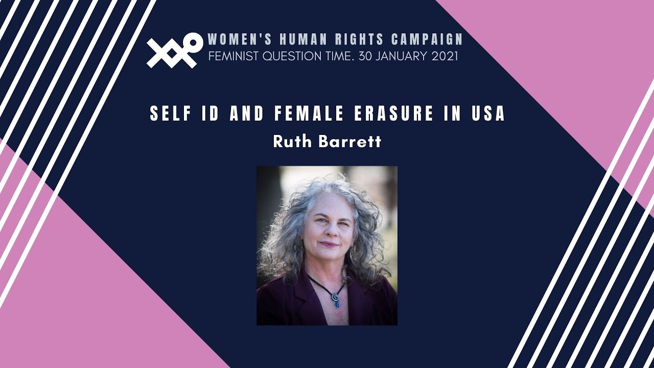 Self ID and Female Erasure in USA - Ruth Barrett - YouTube