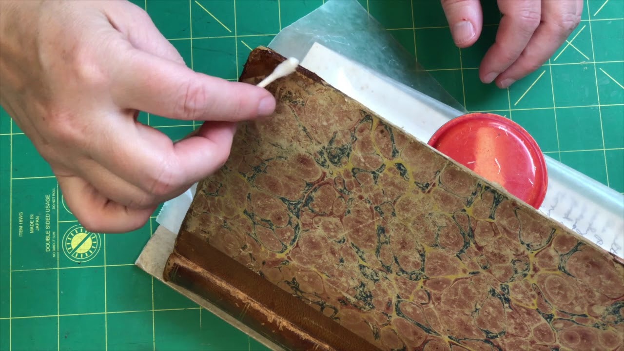 How to Apply Klucel-G Leather Consolidant for Book Restoration | Save ...