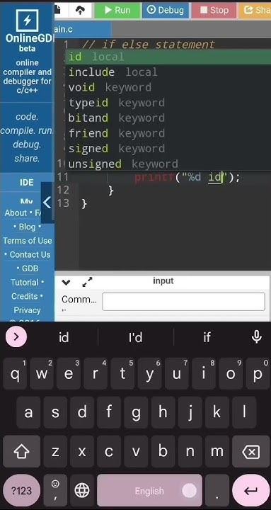 c program (if else statement) - YouTube