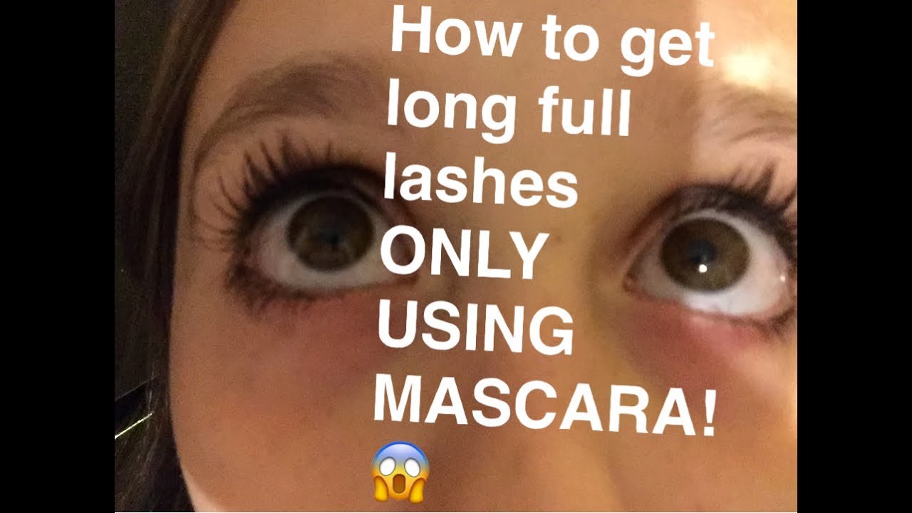HOW TO GET LONG FULL LASHES IN MINUTES - YouTube