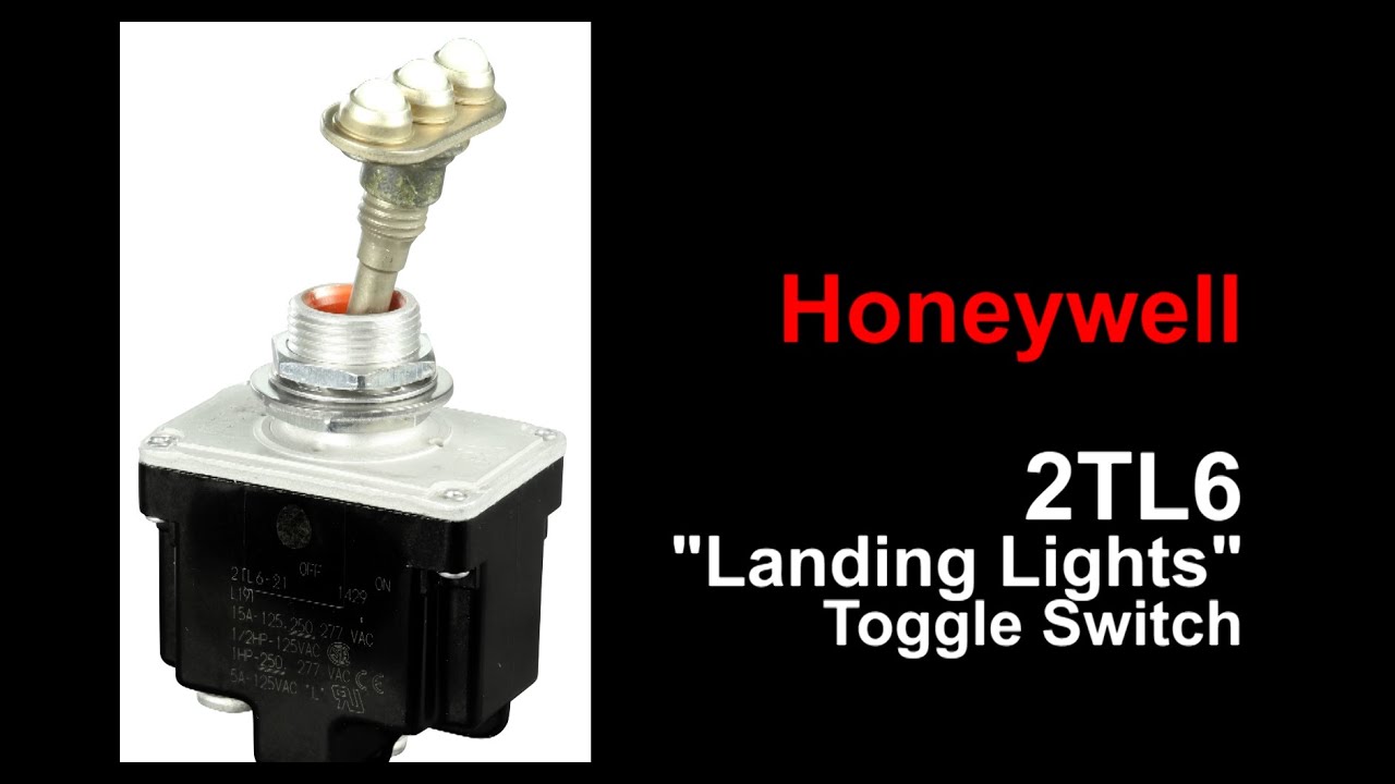 Honeywell 2TL6 Landing Lights Toggle Switch - YouTube