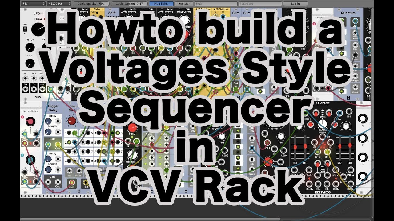 HowTo build a Voltages/Volts Style Sequencer with VCV Rack (Tutorial) - YouTube