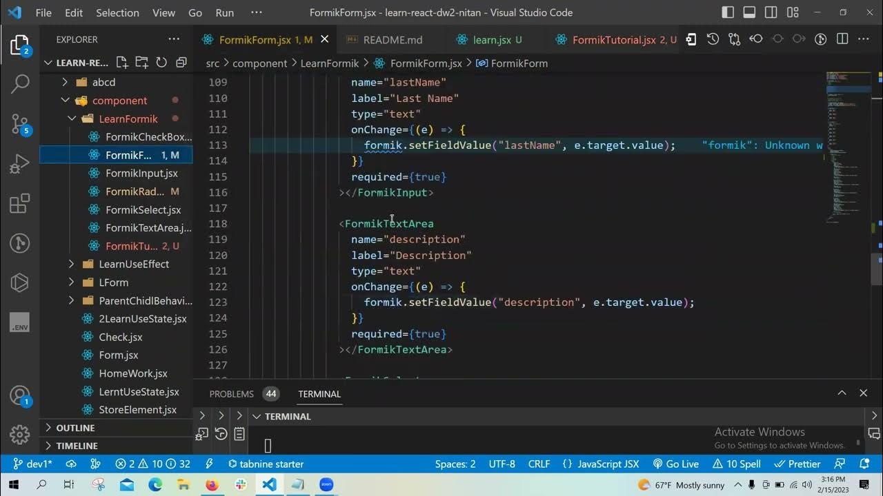 7 Formik part 3 - YouTube