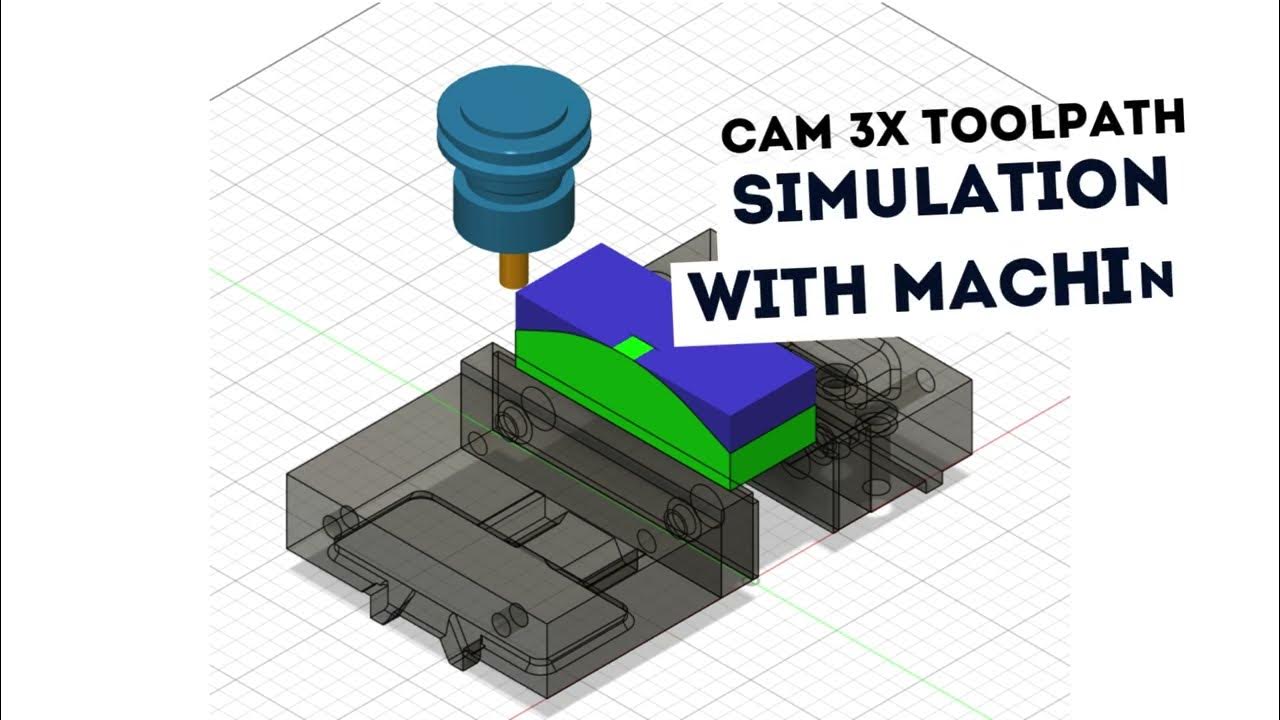 CAM 2x and 3x toolpath simulation - YouTube
