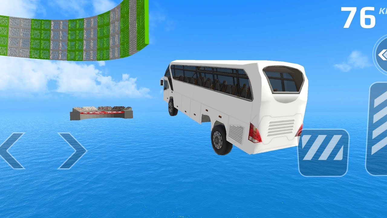 Bus mega ramp stunt challenge || Impossible Bus Driving Simulator ...