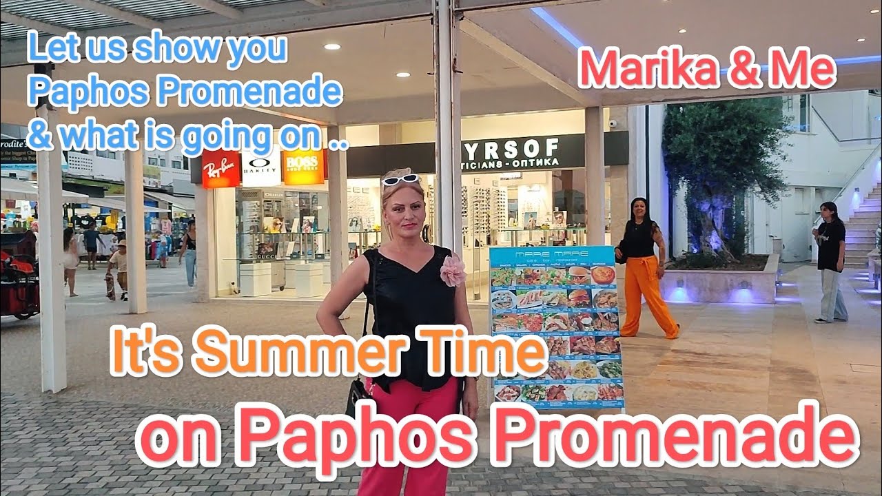 The Summer has started in Paphos.. Kato Paphos Promenade Cyprus - YouTube