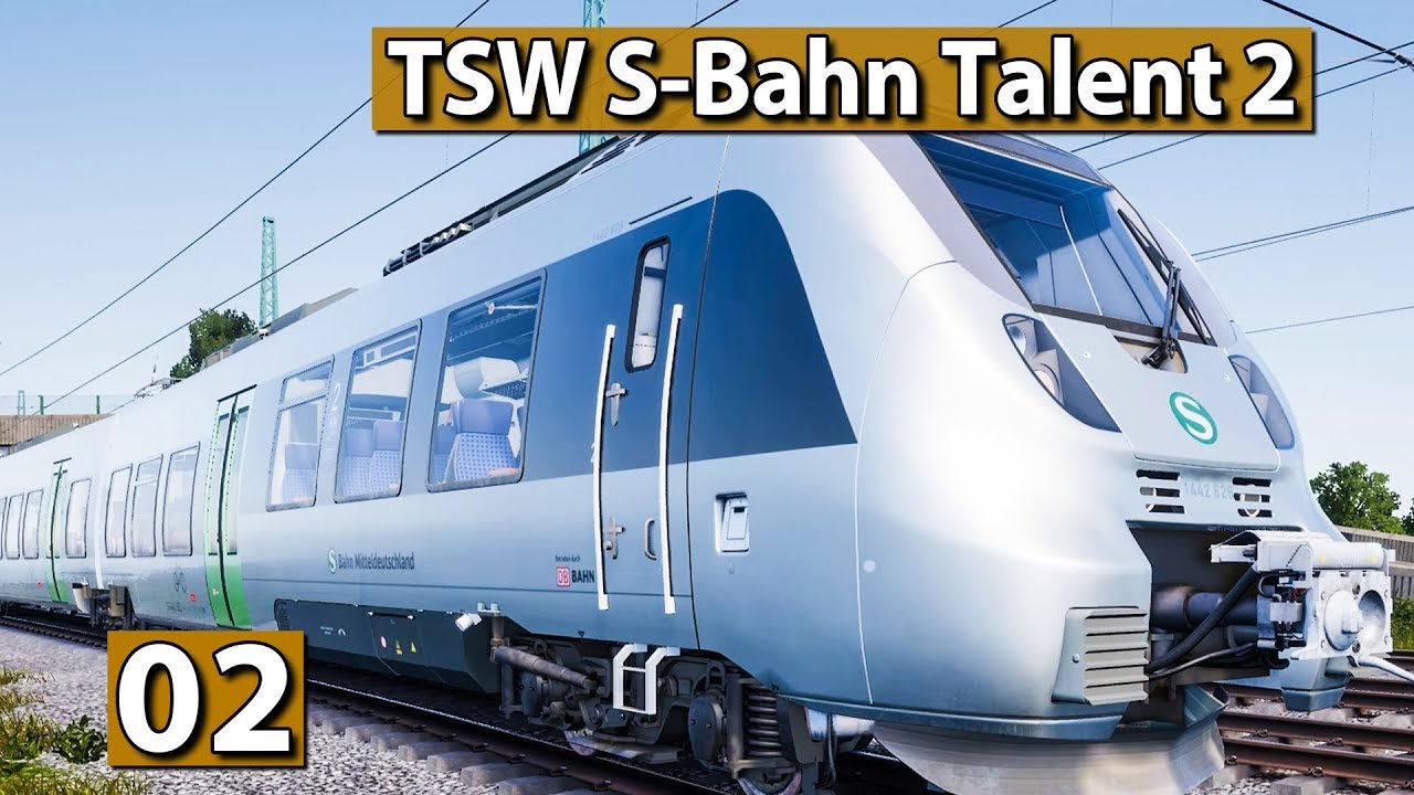 Bitterfeld LEIPZIG im Talent 2 DB BR 1442 S-Bahn 🚆 TSW #2 Rapid Transit ...