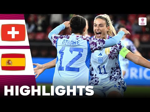 Spain vs Switzerland | Highlights | UEFA Women's Nations League 31-10-2023