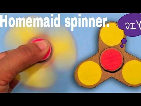 How to make a simple simple spinner from old cardboard. Made by TDJ ...