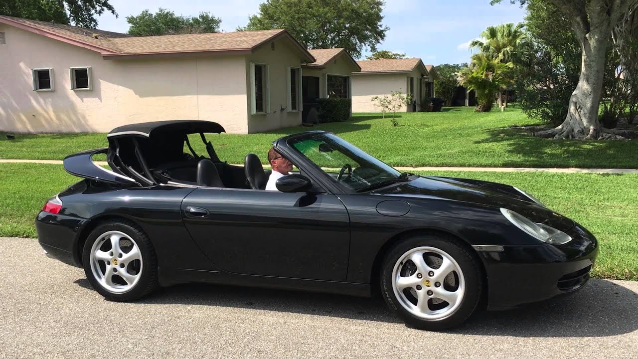 Top & windows going up on 2001 Porsche 911 Carrera Cabriolet - YouTube