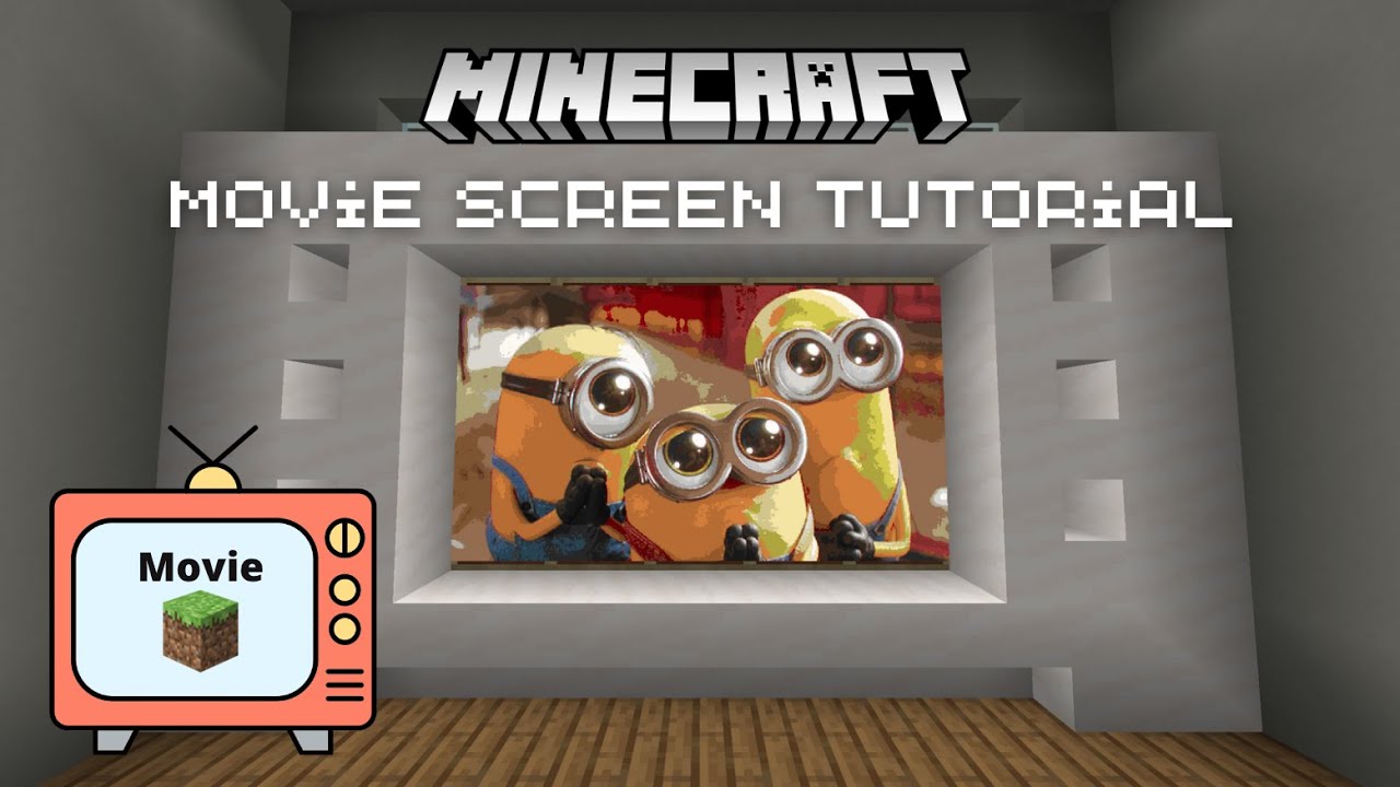 How to Make a Movie Screen in Minecraft - YouTube