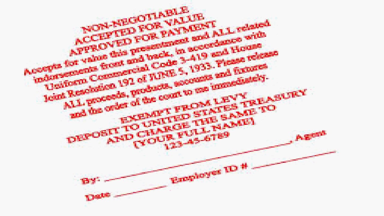 Accepted For Value UCC1 - YouTube