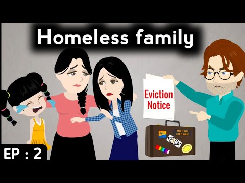 Homeless family part 2 | English story | Learn English | English conversation | English life stories