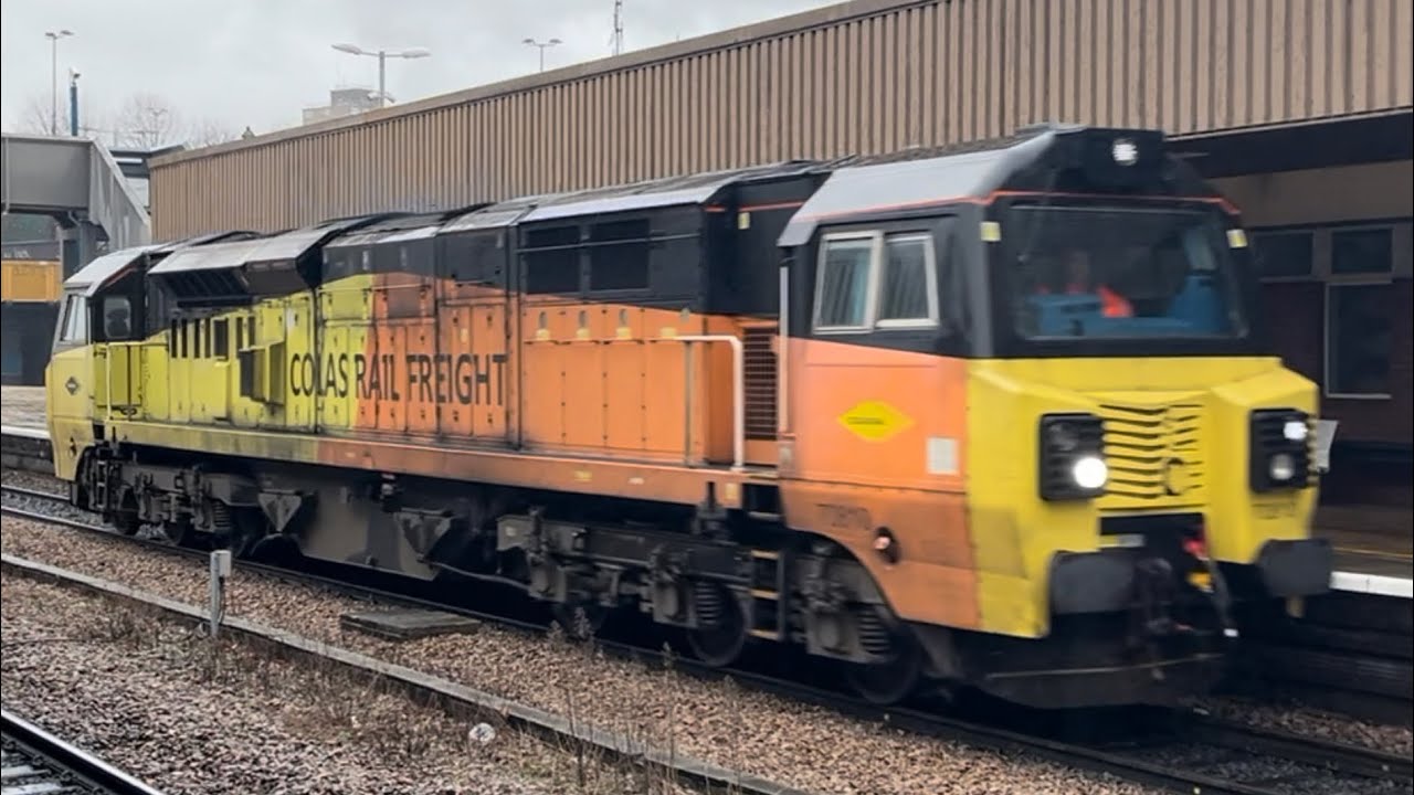 Leicester station Epic train spotting day train passing through drivers ...