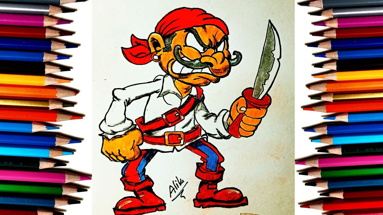 How to start drawing a cartoon character step by step - YouTube