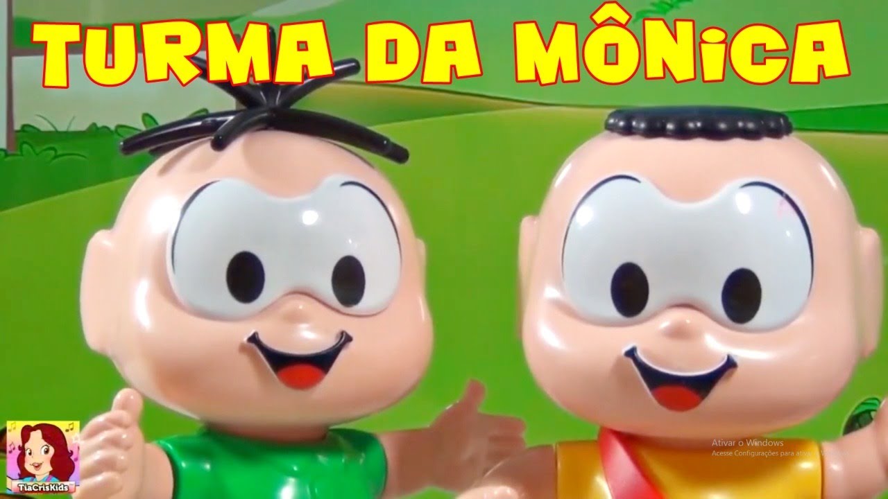 NOVELINHAS TURMA DA MONICA! BANHO DO CASCÃO, GUARDA ROUPA DA MÔNICA E ...