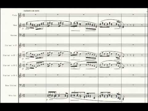 ドビュッシー 吹奏楽 Debussy Etudes - No.3 Pour les quartes for wind ensemble ...