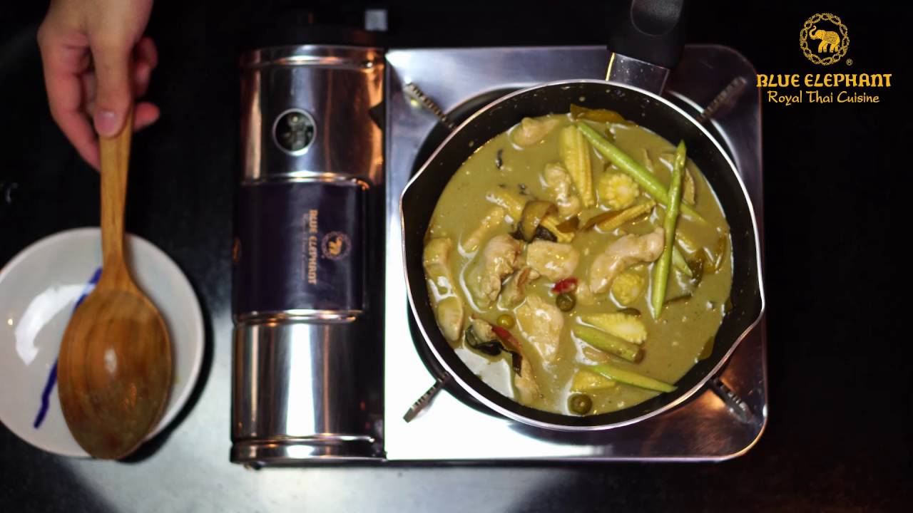 Thai Chicken Green Curry - Blue Elephant Curry Sauce - YouTube
