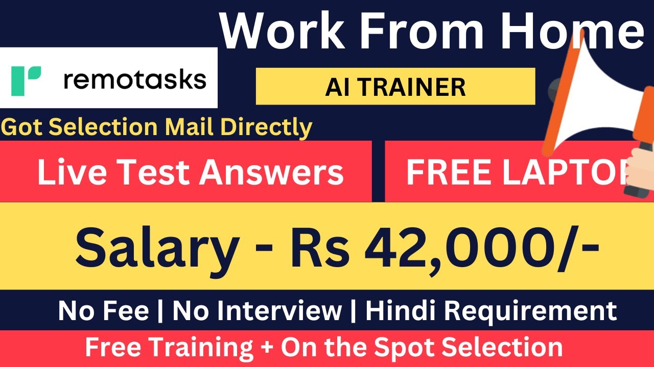 REMOTASKS Hiring | Live Test Answers | Work from home jobs 2024 ...
