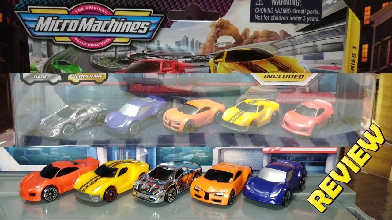 Micro Machines 5 Pack Series #01 Dealership Super Cars Rare Chrome ...