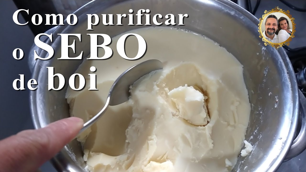 COMO PURIFICAR O SEBO DE BOI para produção de sabonetes - YouTube