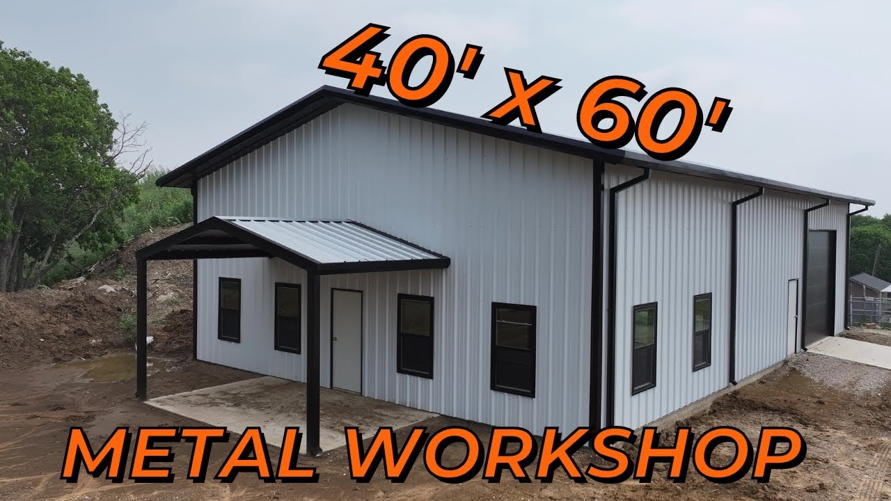 40x60 Metal Workshop For Multipurpose Office Space Tour WolfSteel