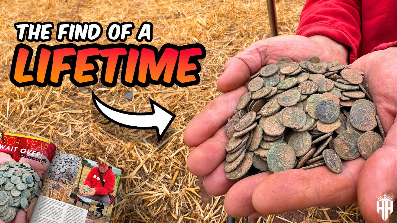 Finding A Roman Hoard Metal Detecting UK - YouTube