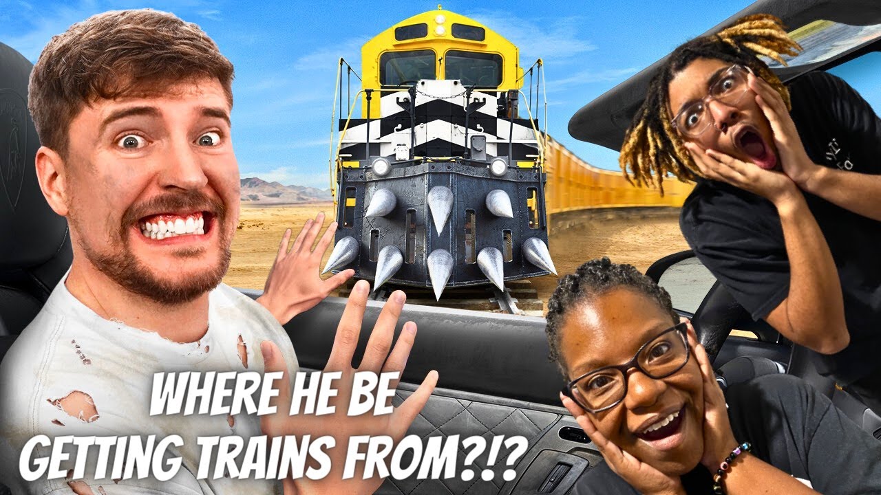 WHERE DOES MR.BEAST KEEP GETTING THESE TRAINS & LAMBOS FROM?!? - YouTube